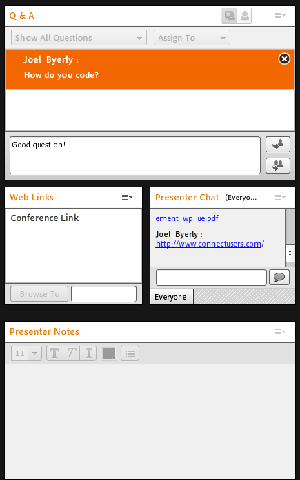 Presenter Only Area - MeetingOne US