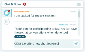 Chatbox-good example - MeetingOne US